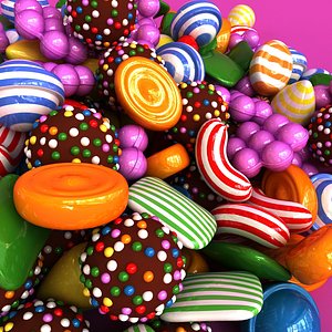 Download Free & Premium Candy Crush 3D Models | TurboSquid