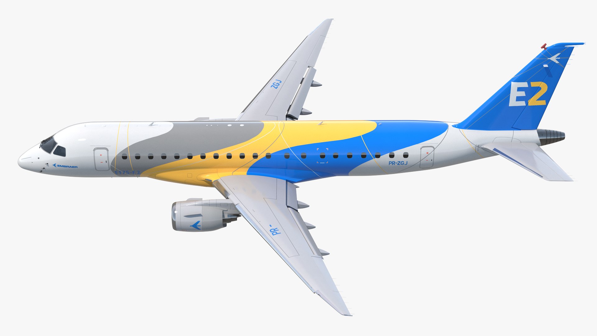 Embraer e-jet e175-e2 jet 3D - TurboSquid 1446637