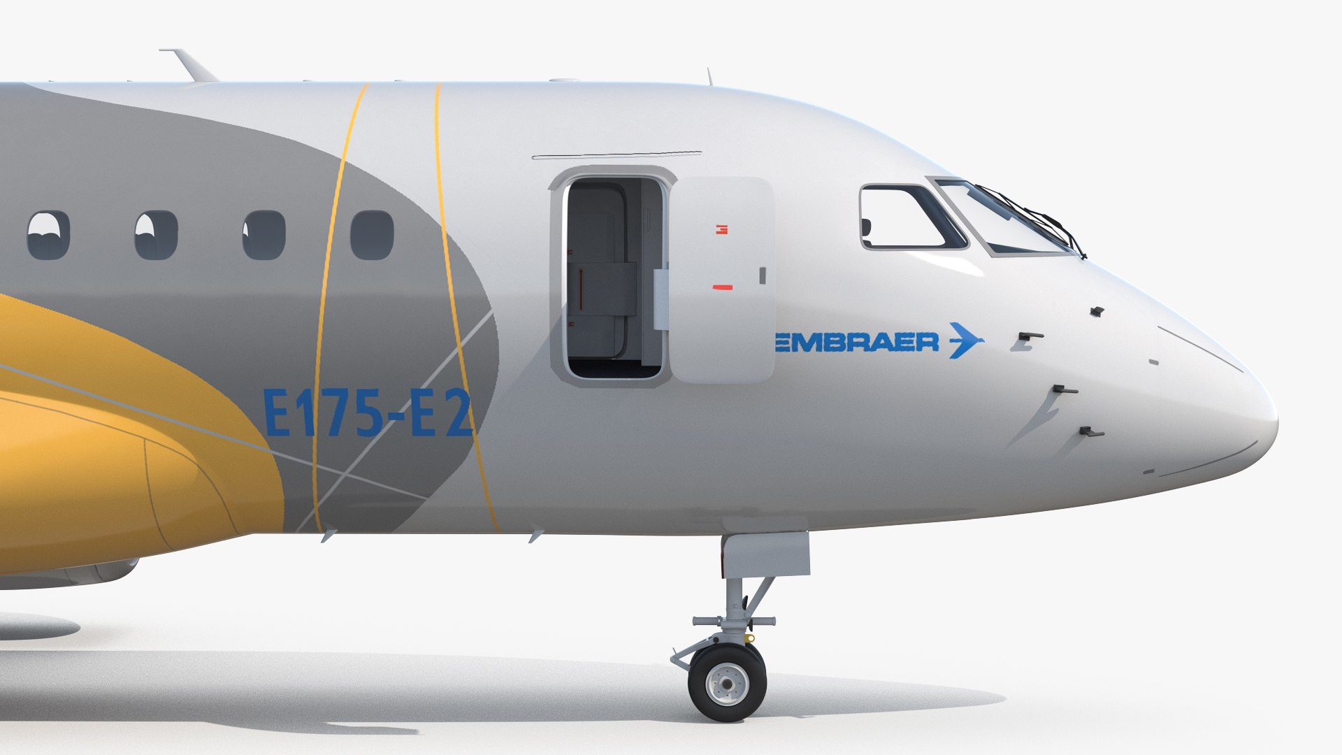 Embraer e-jet e175-e2 jet 3D - TurboSquid 1446637
