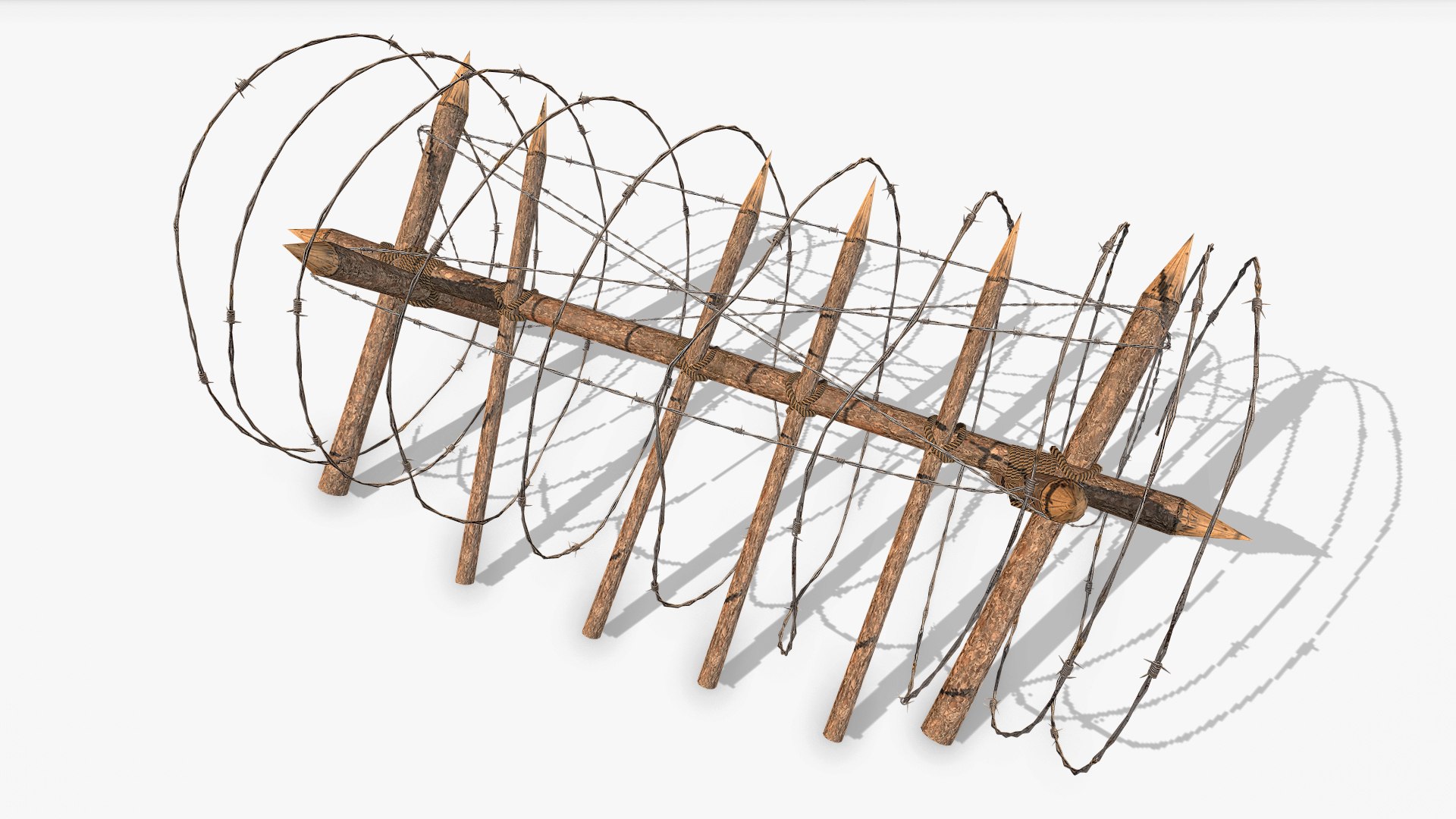 Barbed Wire Fence Obstacles 3D Model - TurboSquid 1464087