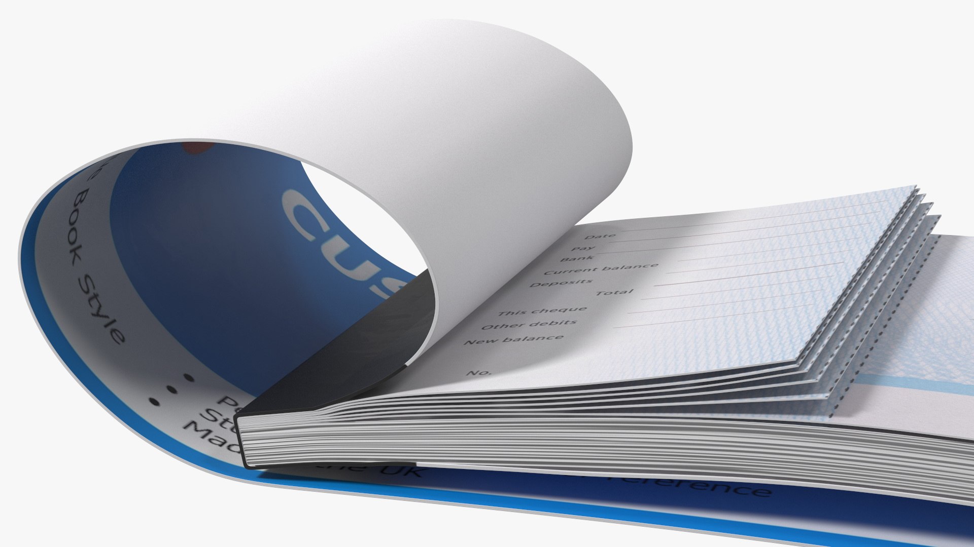 Cheque Book Torn Pages 3D Model - TurboSquid 1926588