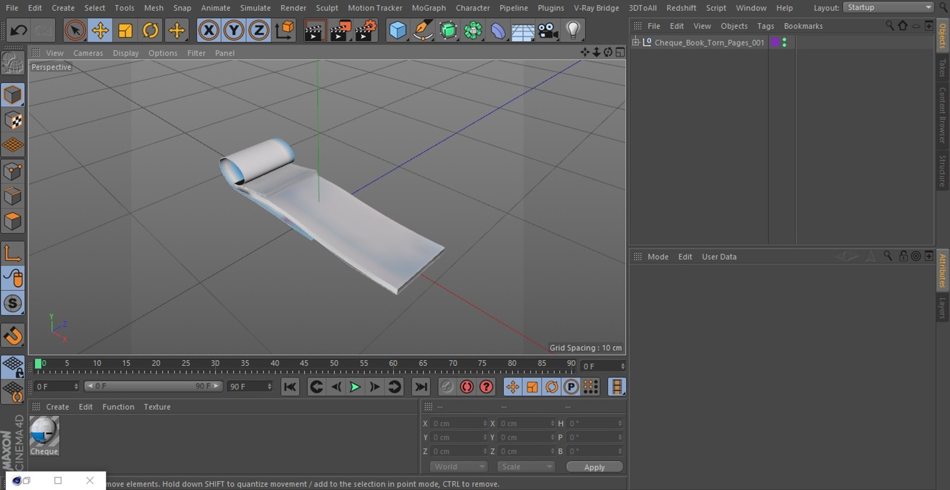 Cheque Book Torn Pages 3D Model - TurboSquid 1926588
