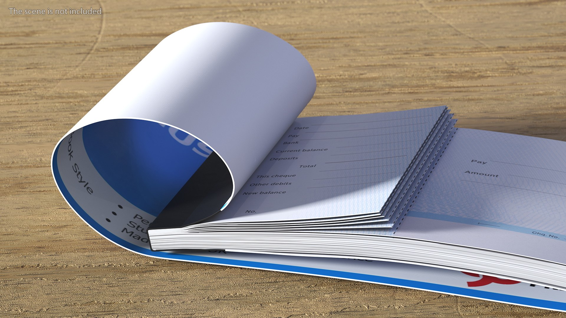 Cheque Book Torn Pages 3D Model - TurboSquid 1926588