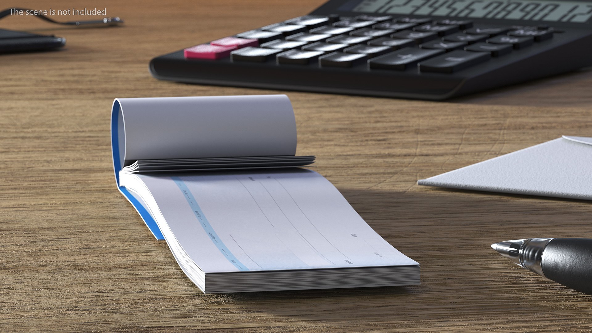 Cheque Book Torn Pages 3D Model - TurboSquid 1926588