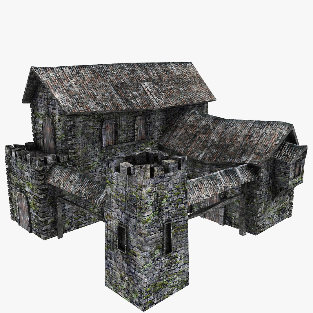 3d Model Medieval Barracks