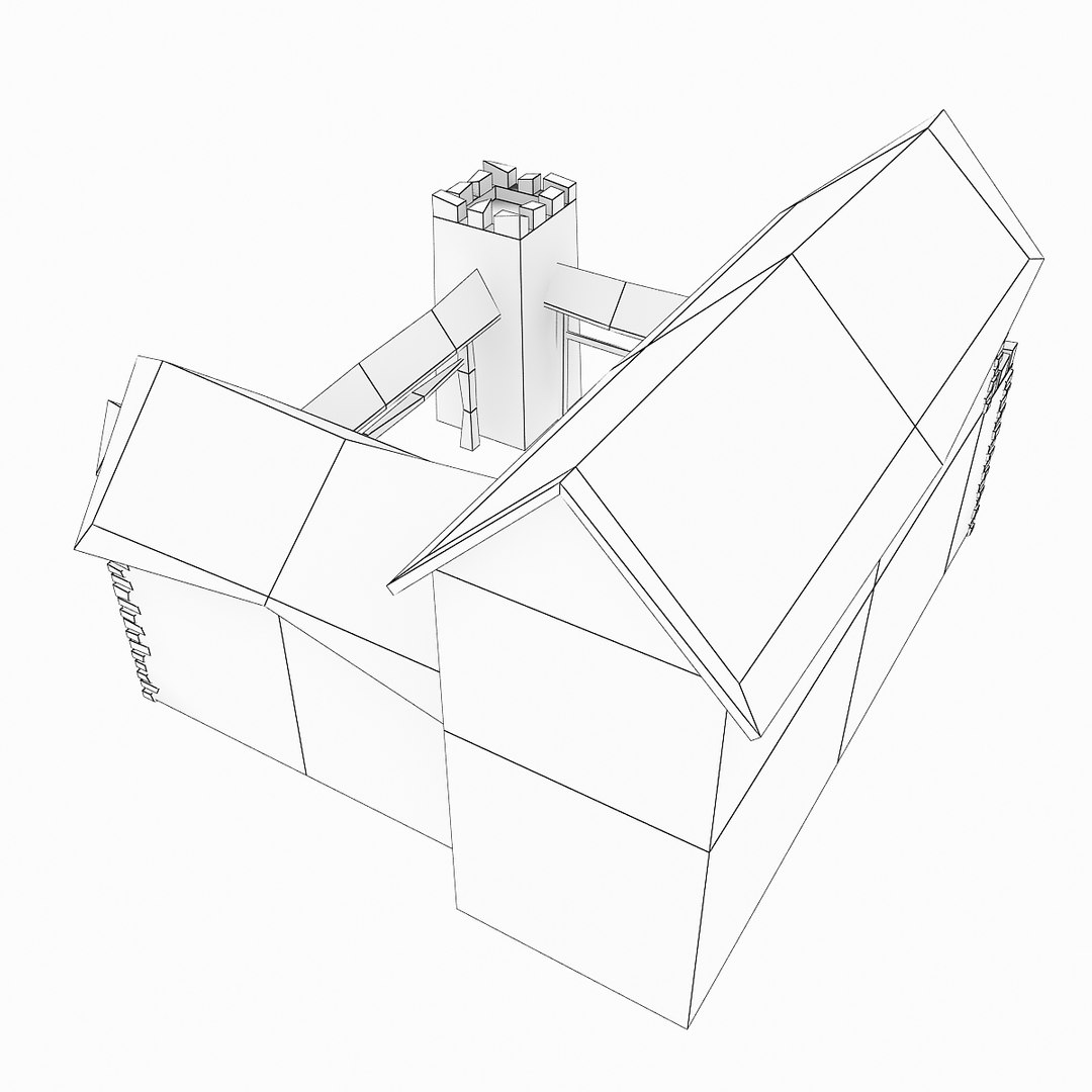 3d Model Medieval Barracks