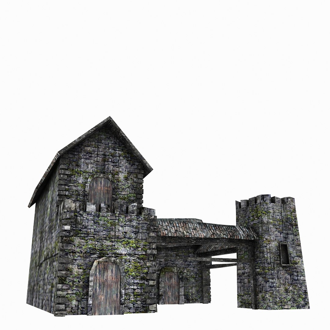 3d Model Medieval Barracks