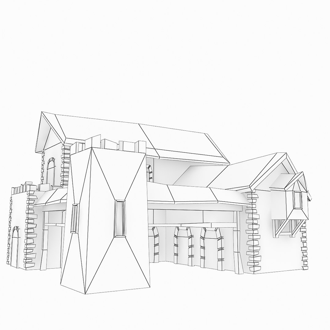 3d Model Medieval Barracks