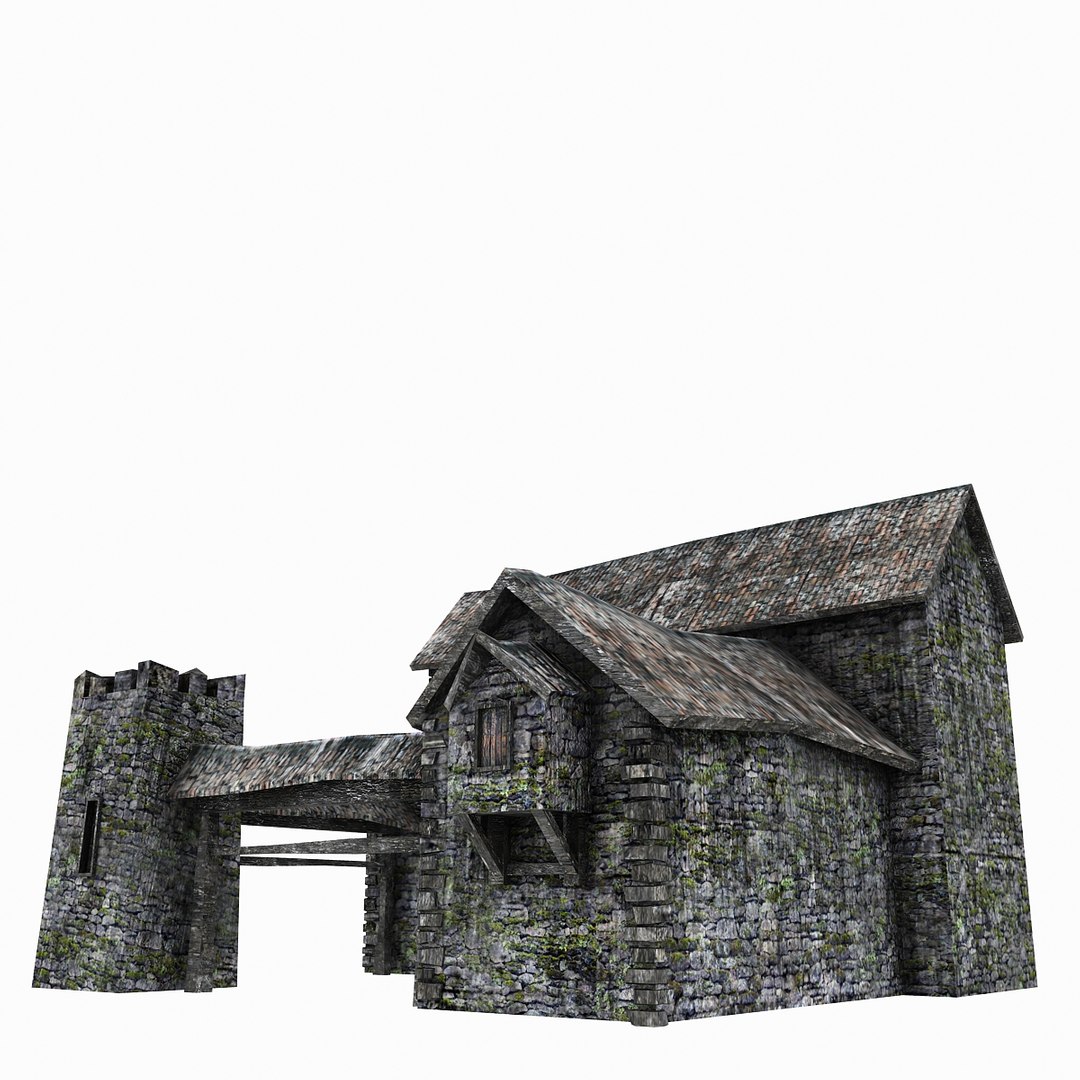 3d Model Medieval Barracks