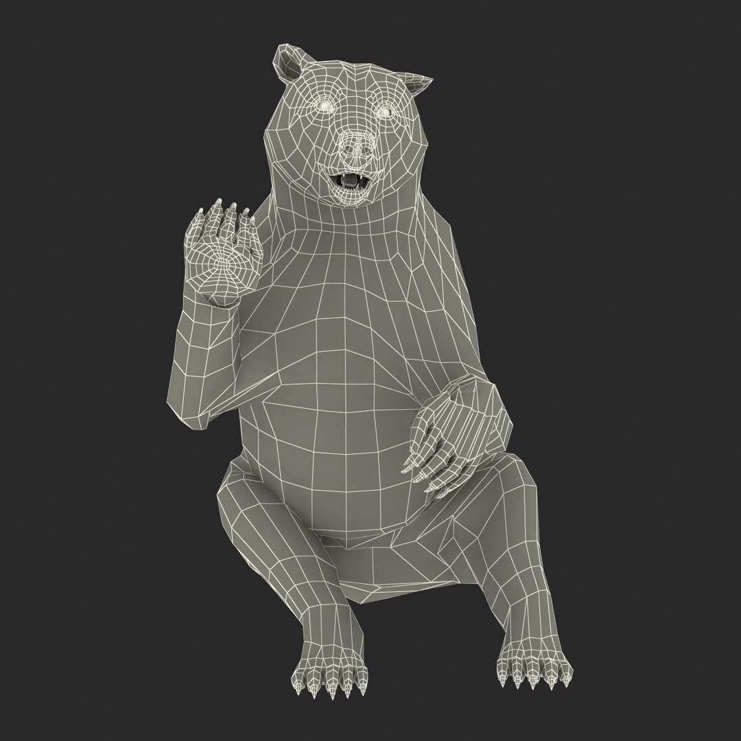 brown bear fur pose max