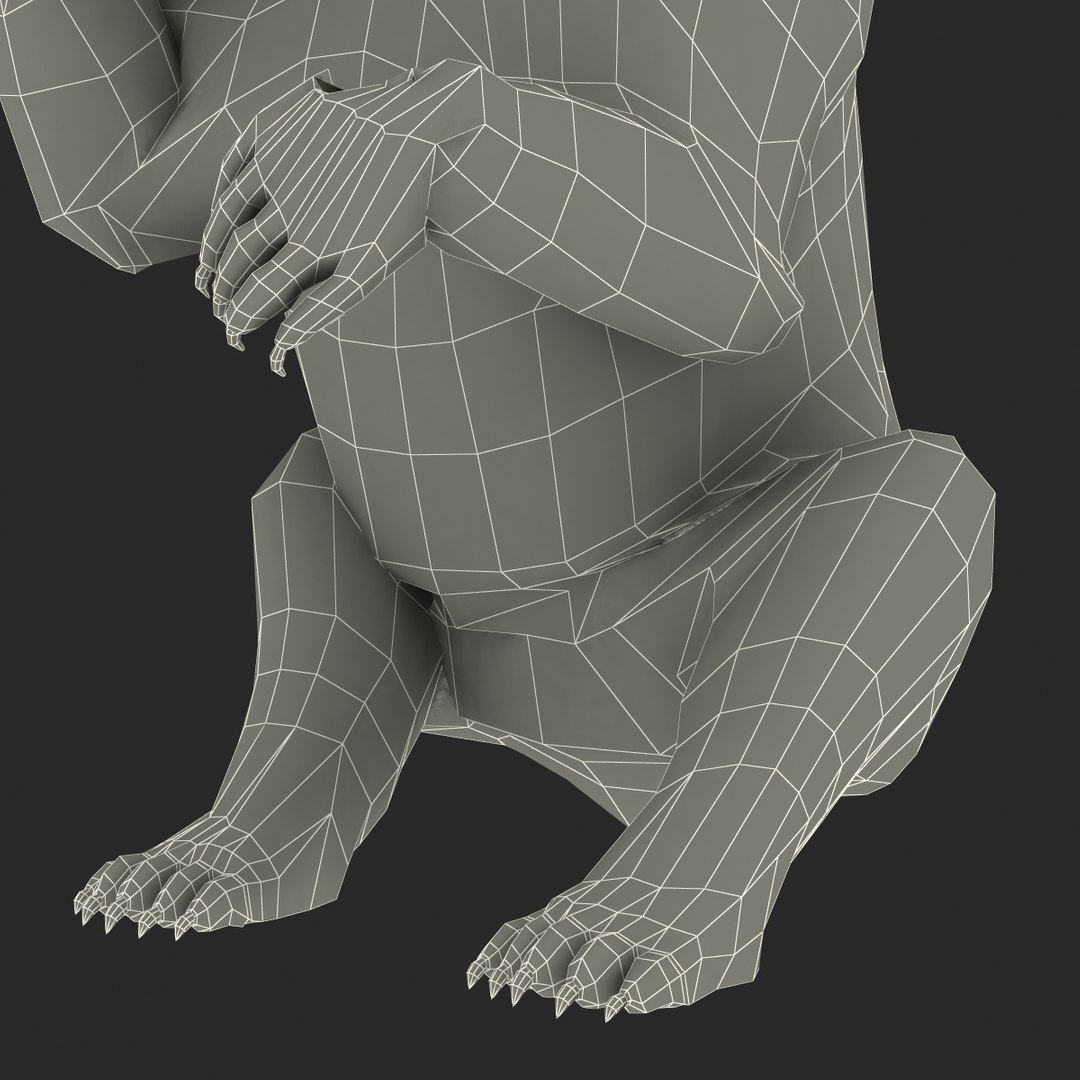 brown bear fur pose max