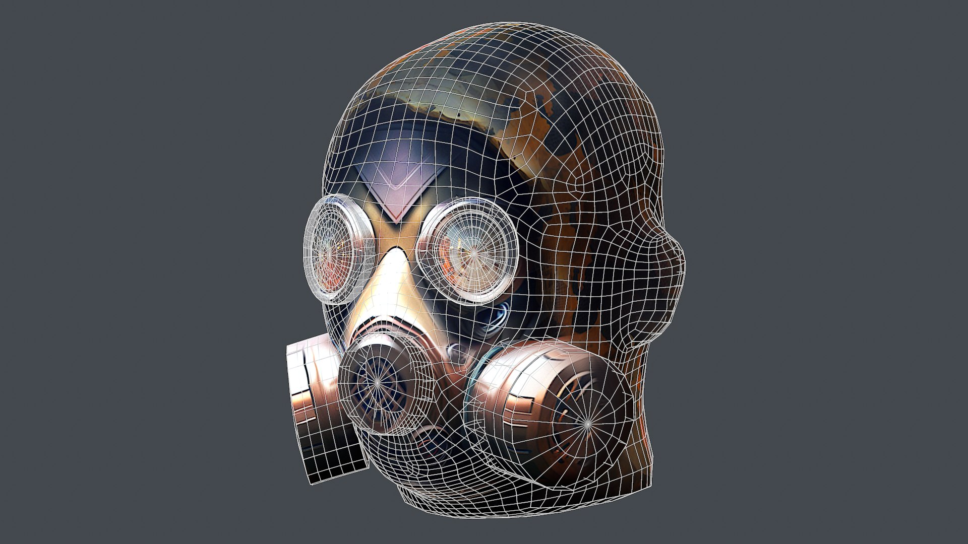 Gas Mask Helmet Military Combat Mode 3D Model - TurboSquid 2028743