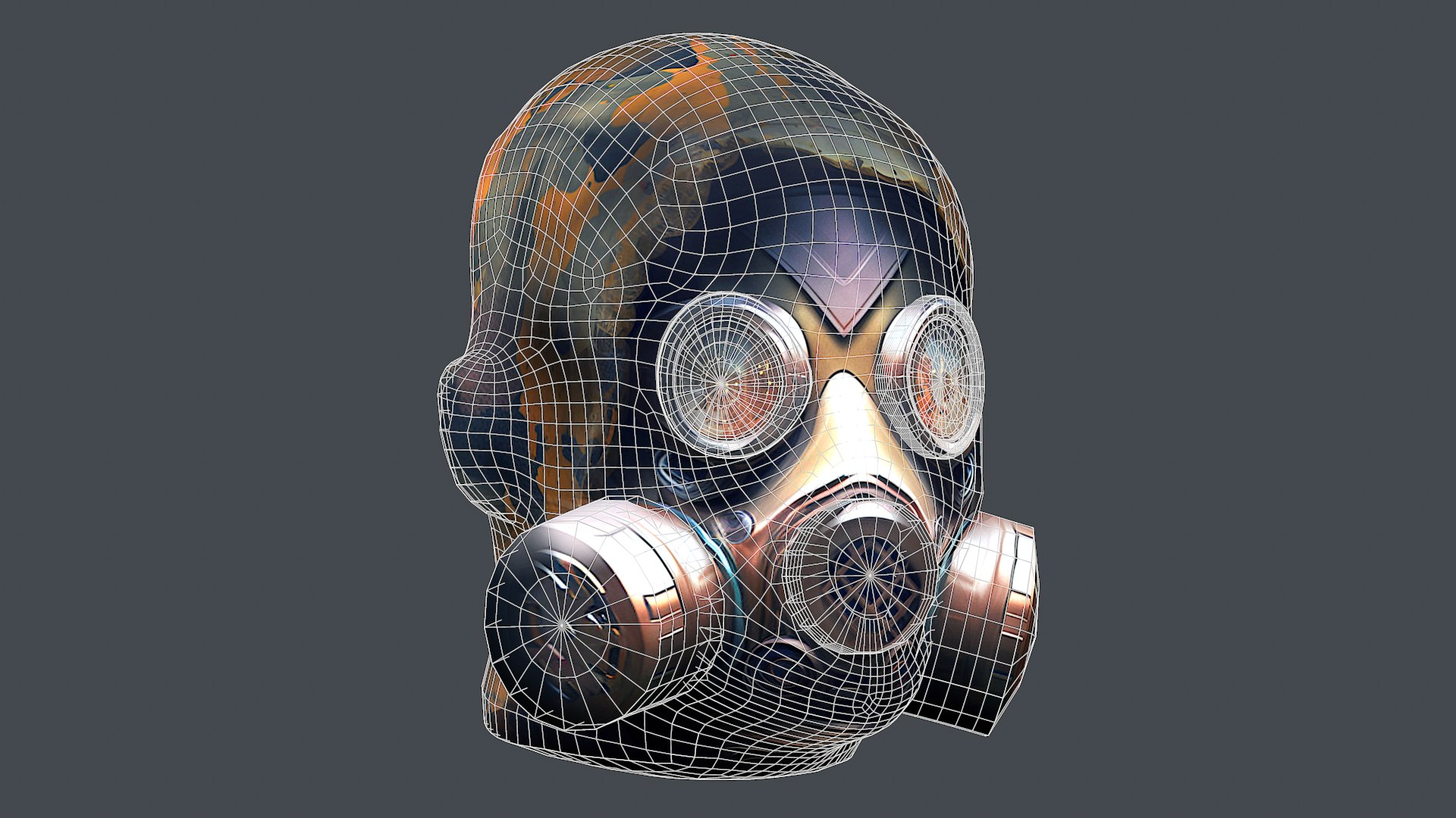 Gas Mask Helmet Military Combat Mode 3D Model - TurboSquid 2028743