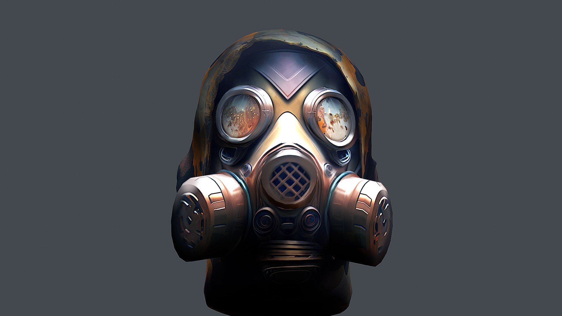 Gas Mask Helmet Military Combat Mode 3D Model - TurboSquid 2028743
