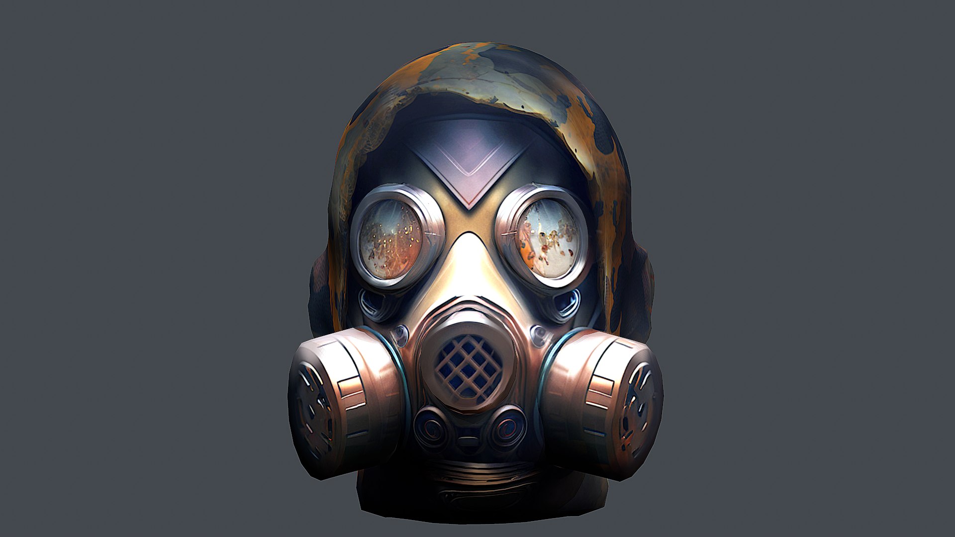 Gas Mask Helmet Military Combat Mode 3D Model - TurboSquid 2028743