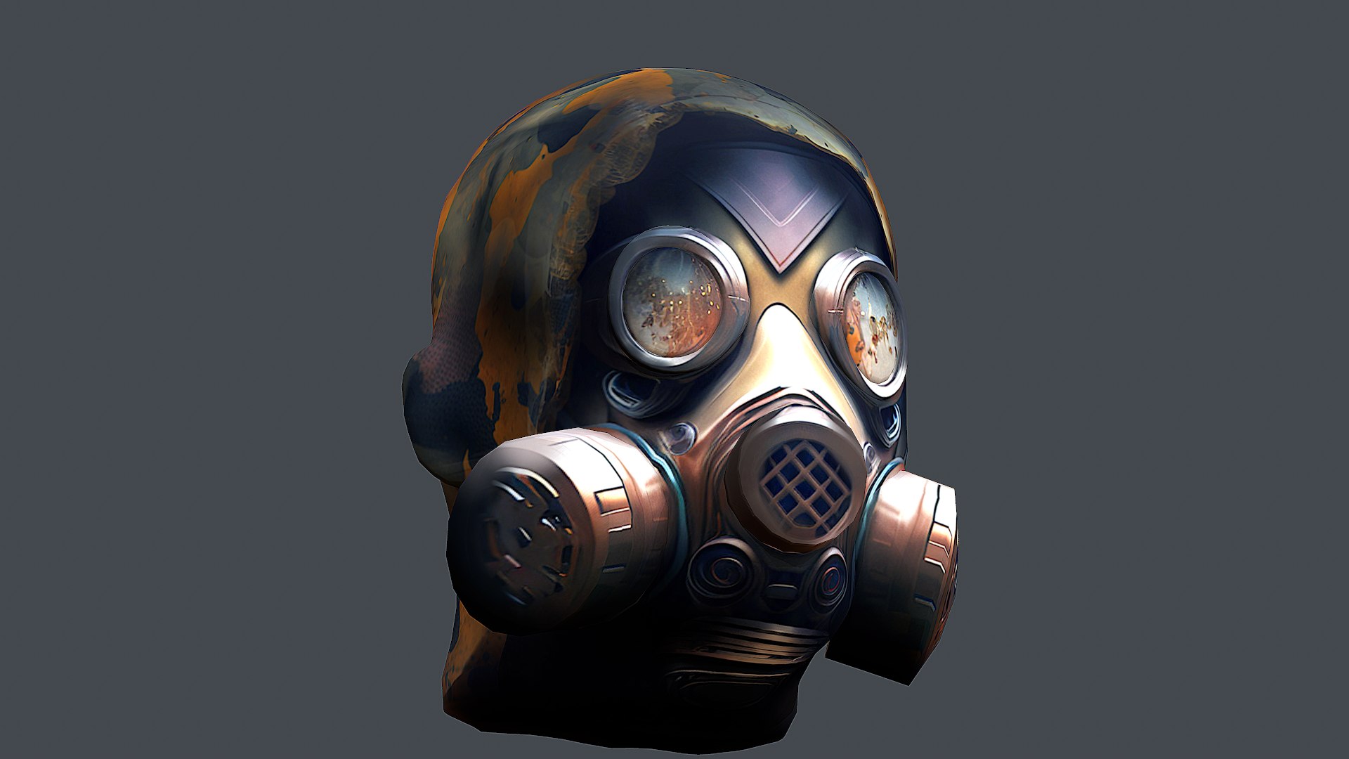 Gas Mask Helmet Military Combat Mode 3D Model - TurboSquid 2028743