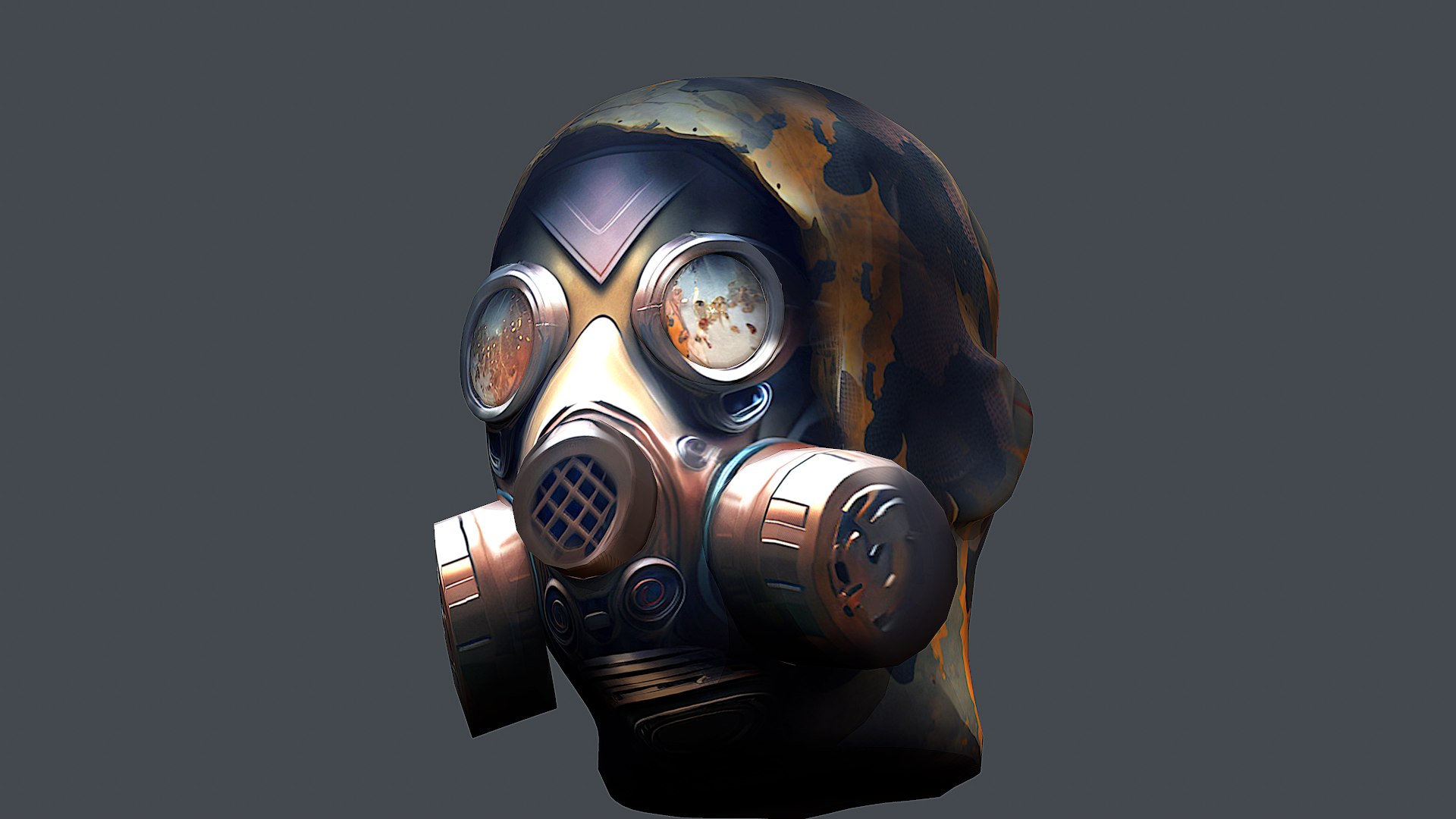 Gas Mask Helmet Military Combat Mode 3D Model - TurboSquid 2028743