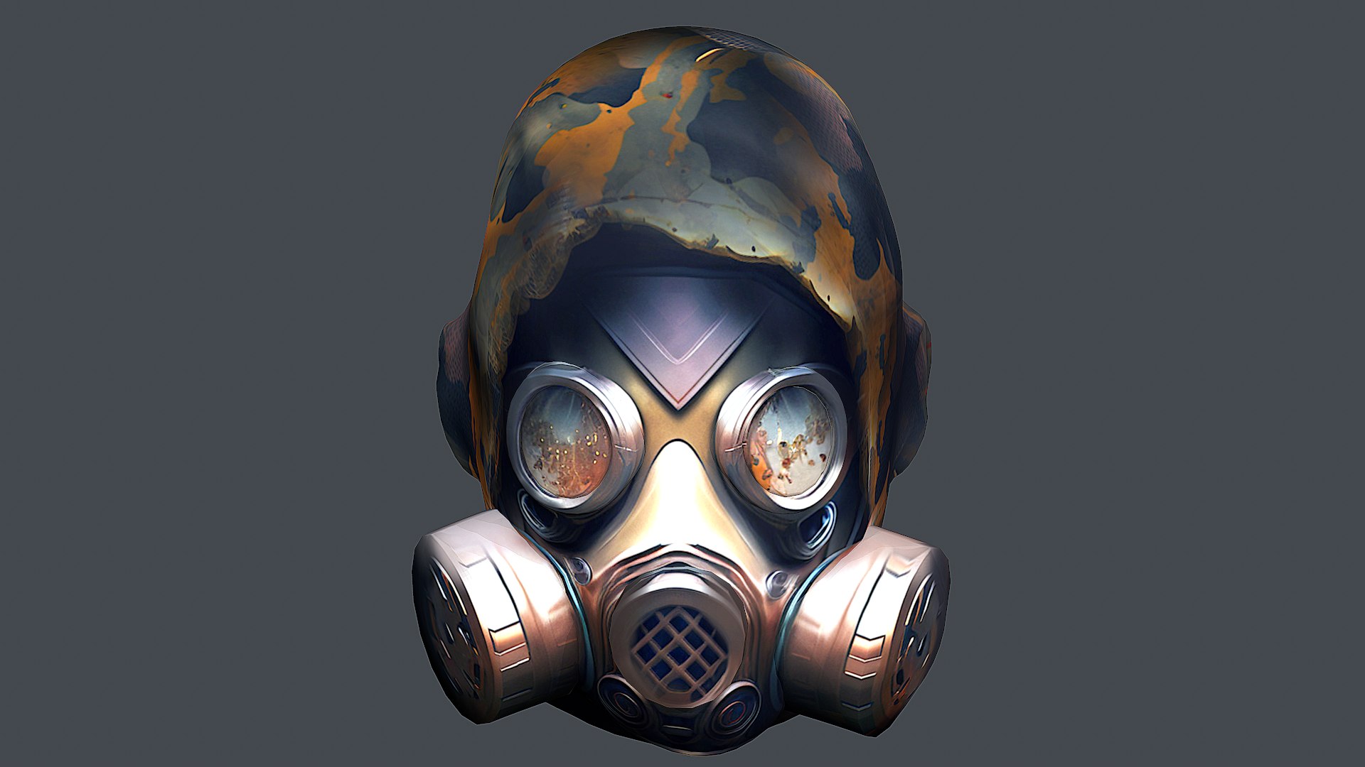 Gas Mask Helmet Military Combat Mode 3D Model - TurboSquid 2028743