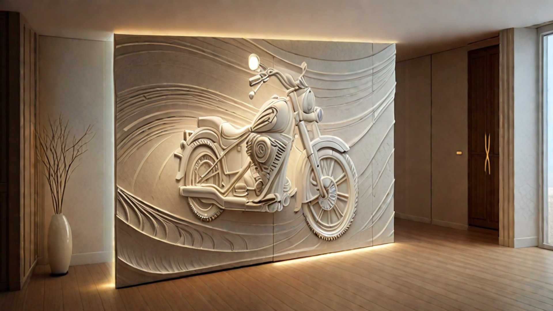 3D Modern Panel Wall Decor Set Relief Stl Mural CNC 158 - TurboSquid ...