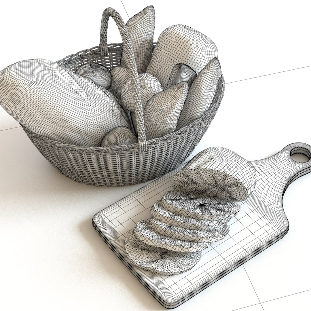 3d Model Bread Basket