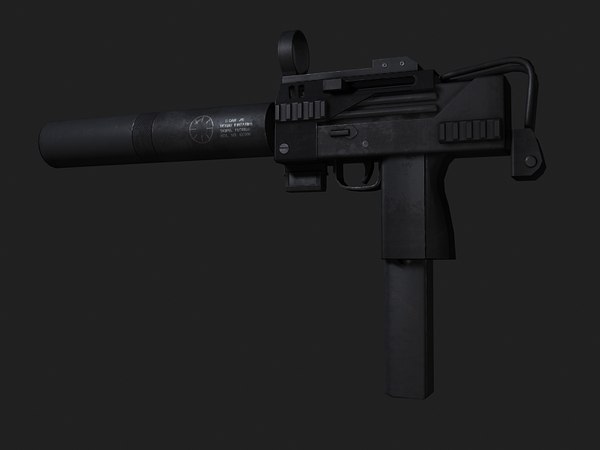 3d max sub machine gun