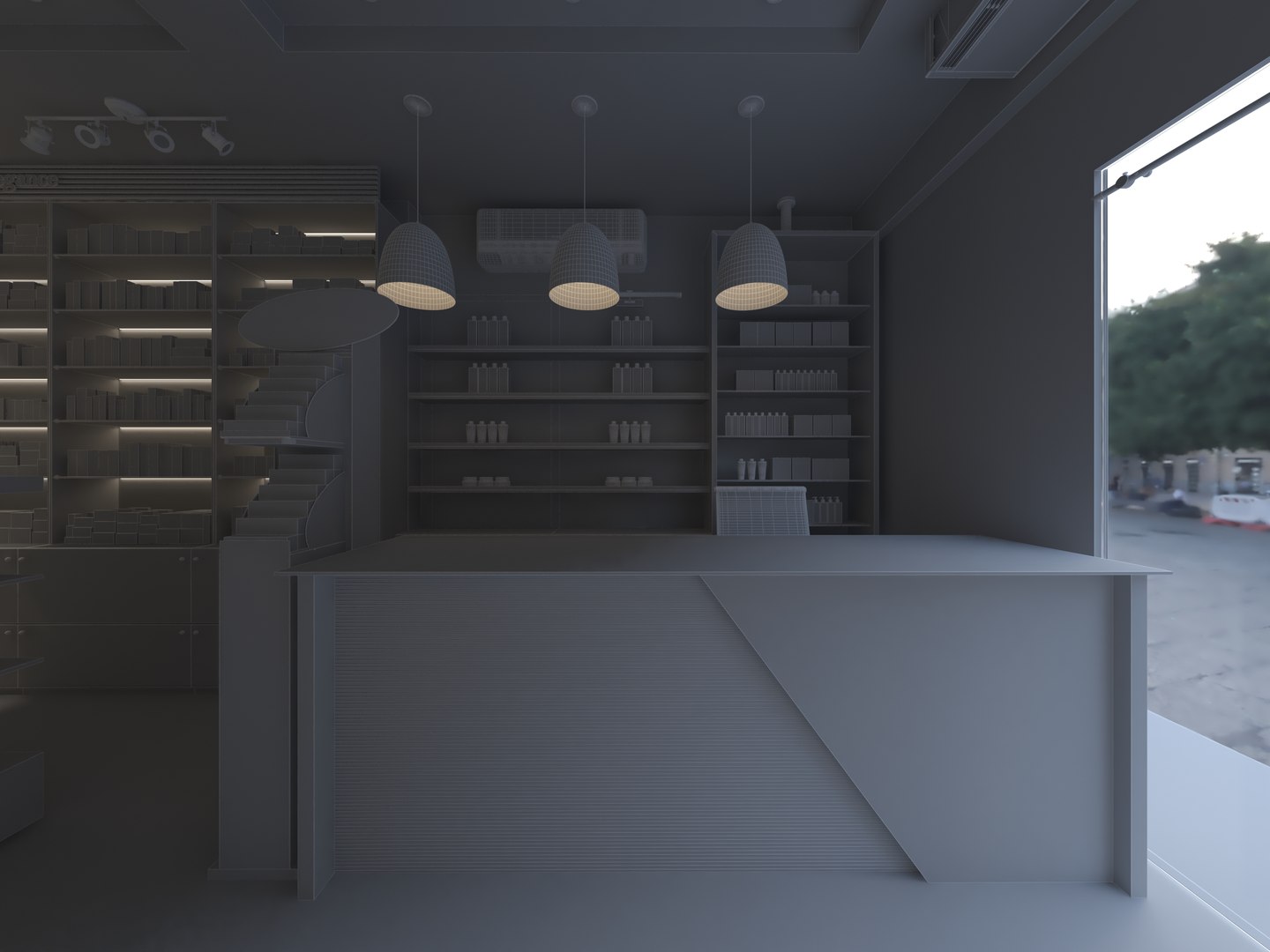 3D Pharmacy - Drug Store Model - TurboSquid 1810547