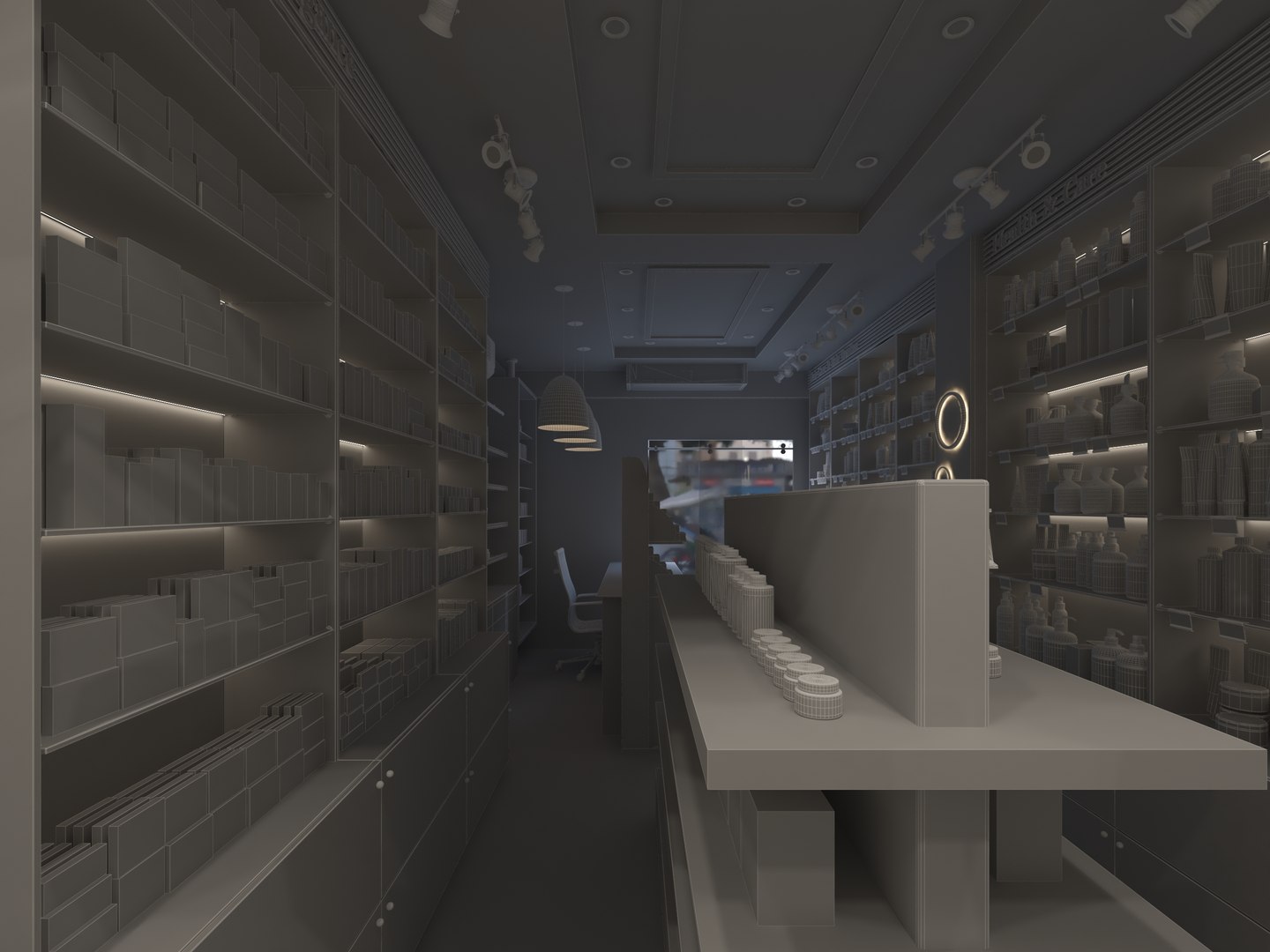 3D Pharmacy - Drug Store Model - TurboSquid 1810547