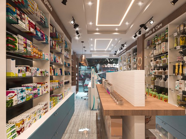 3D Pharmacy - Drug Store model - TurboSquid 1810547