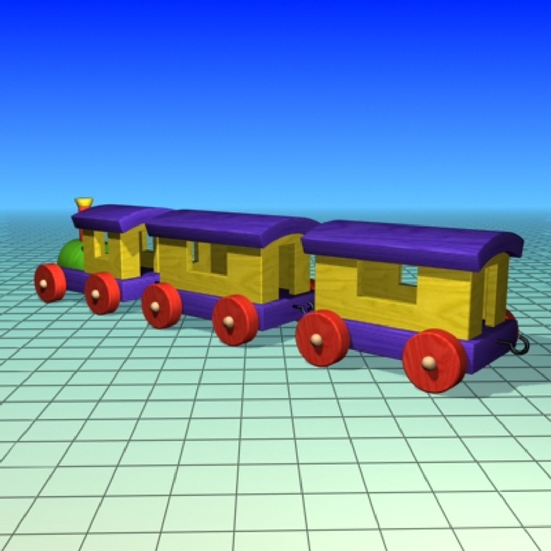 Free Toy Train 3d Model