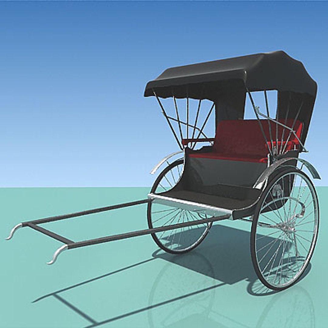 rickshaw 3d max