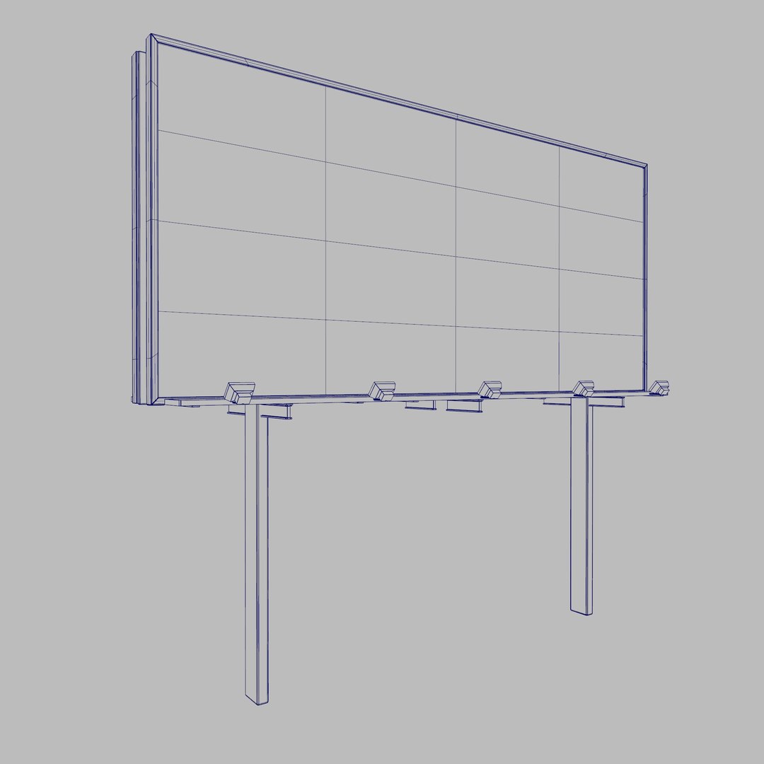 Billboard 3D Model - TurboSquid 2297415