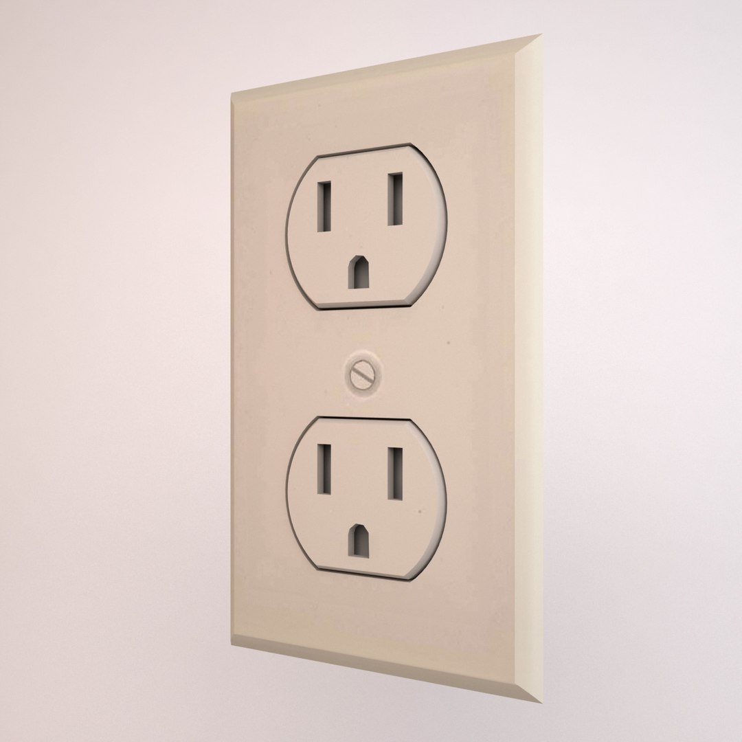 3d Model Of Electrical Socket