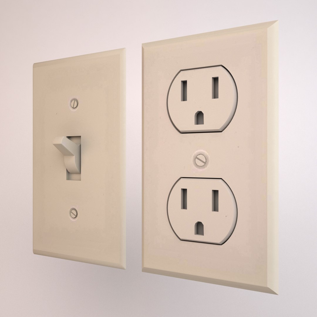 3d Model Of Electrical Socket