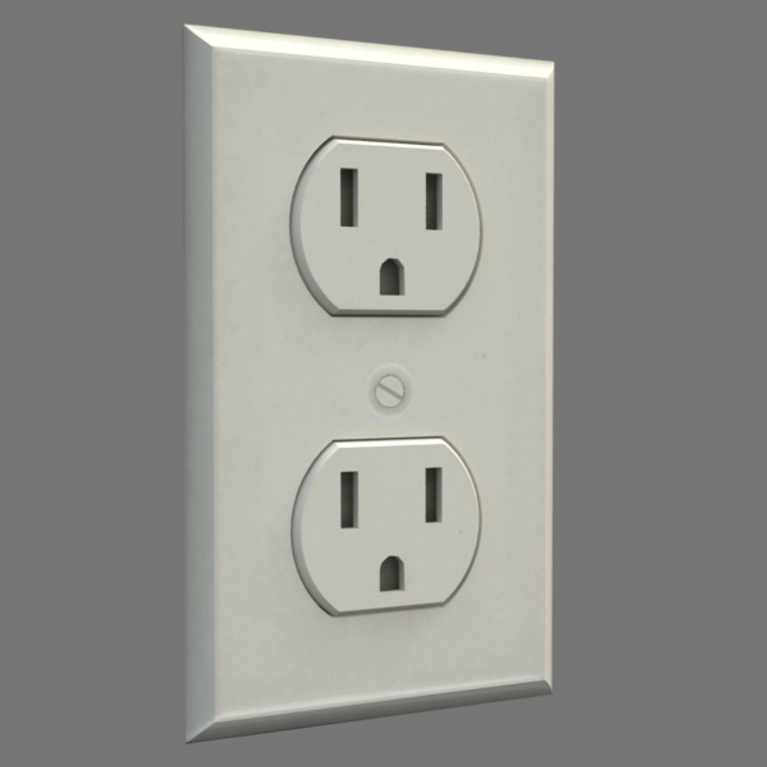 3d Model Of Electrical Socket