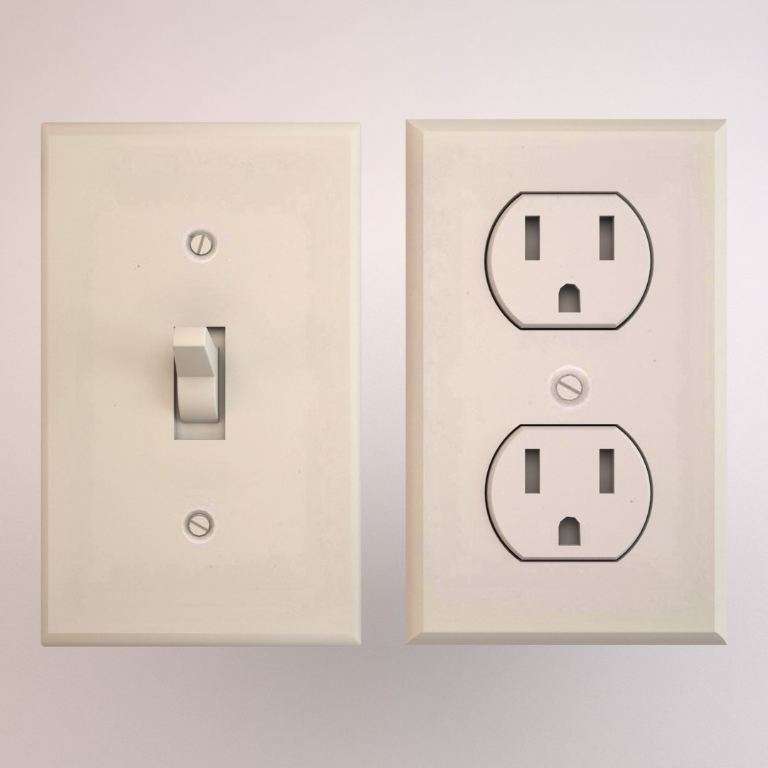 3d Model Of Electrical Socket