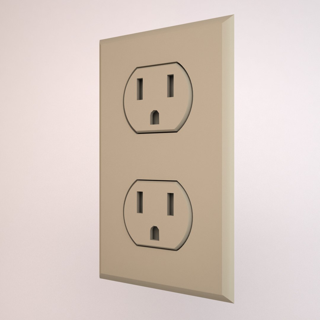 3d Model Of Electrical Socket