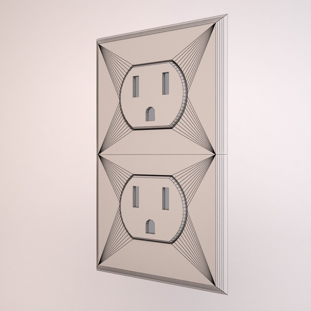 3d Model Of Electrical Socket