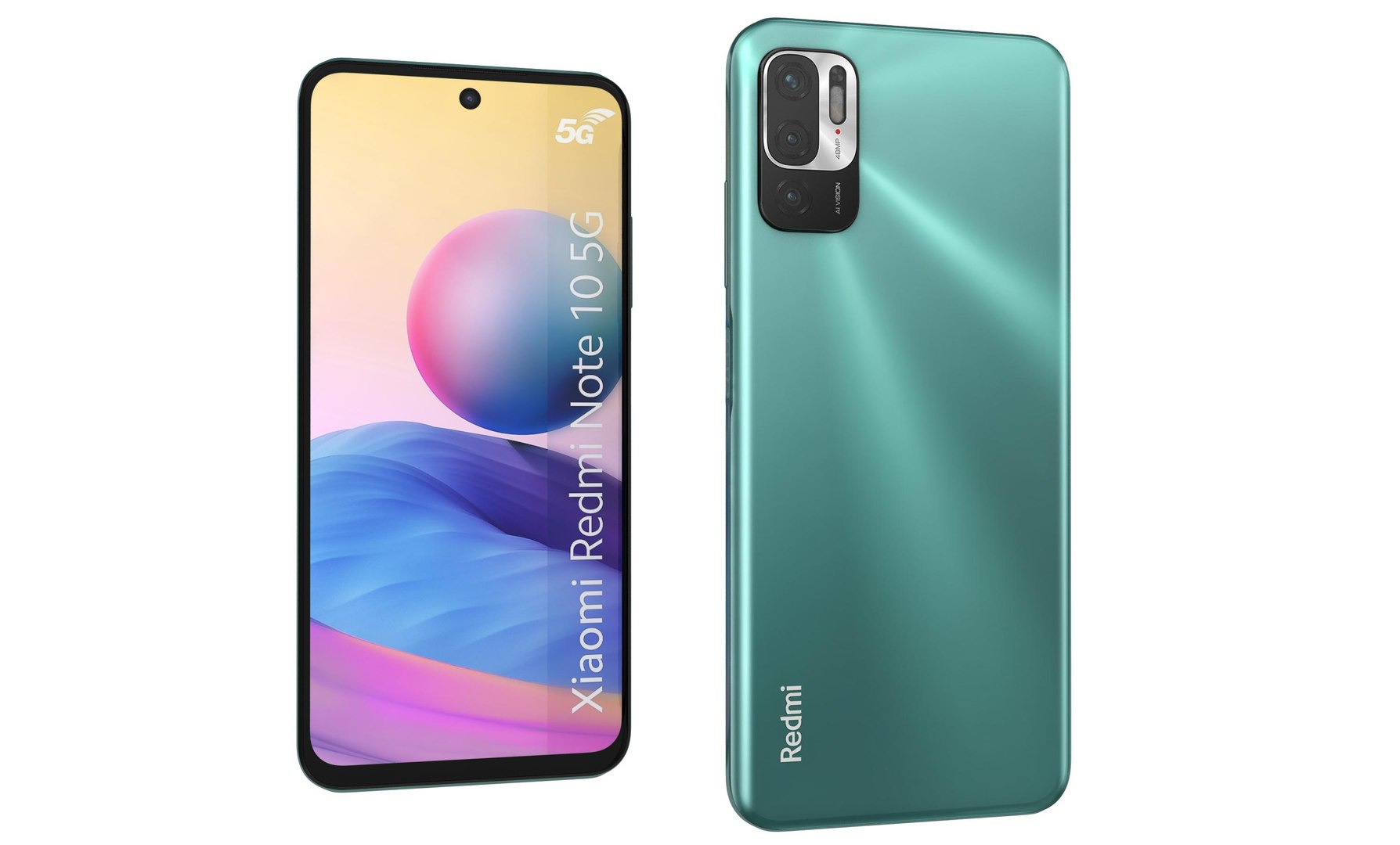Xiaomi Redmi Note 10 5G Aurora Green(1) 3D model - TurboSquid 1807704