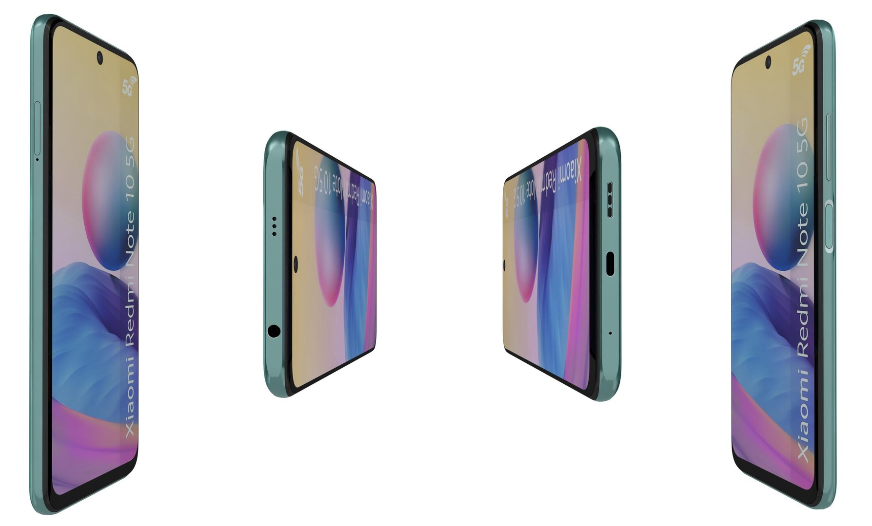 Xiaomi Redmi Note 10 5G Aurora Green(1) 3D model - TurboSquid 1807704