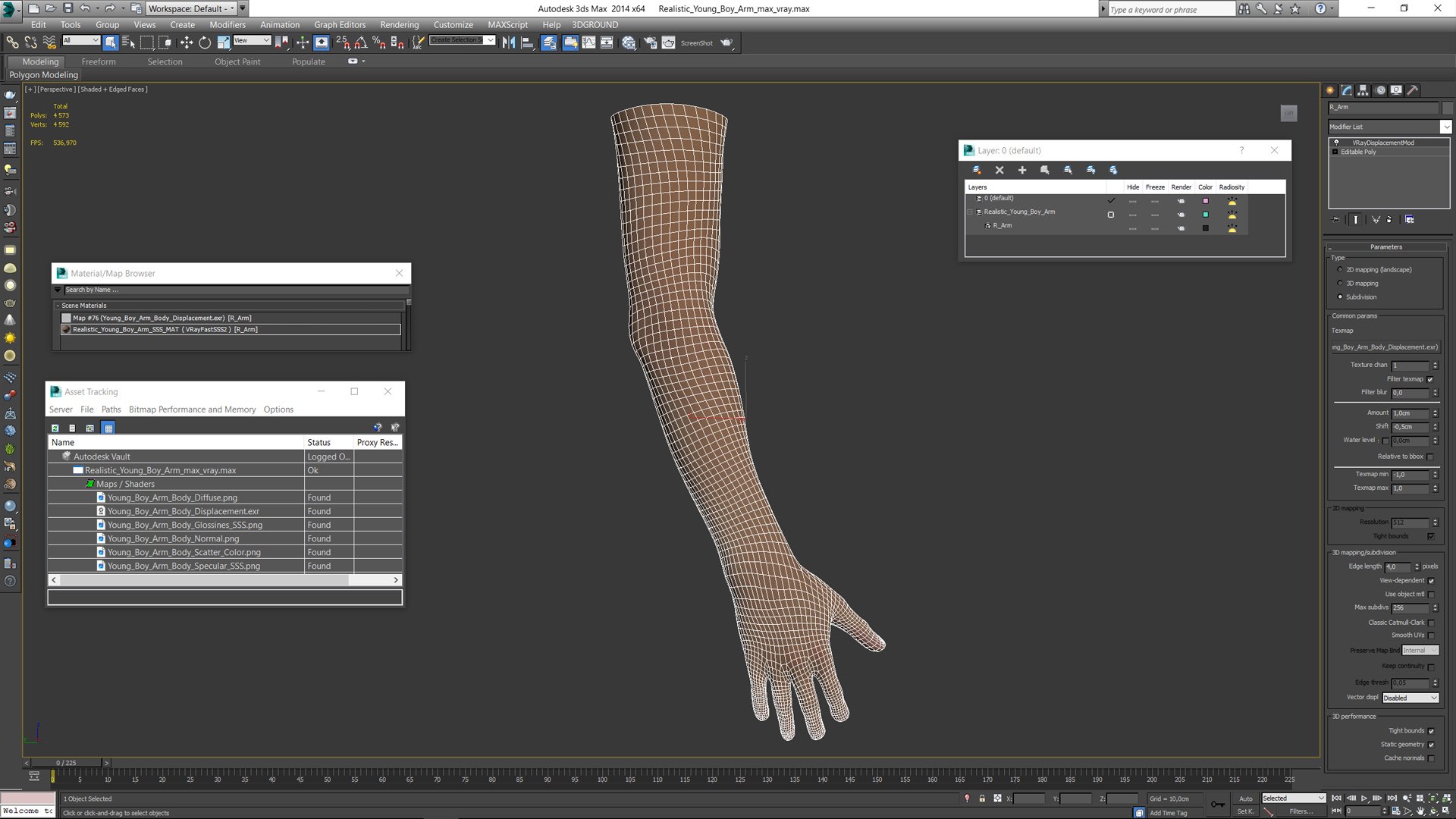 Realistic Young Boy Arm Model - TurboSquid 2287204