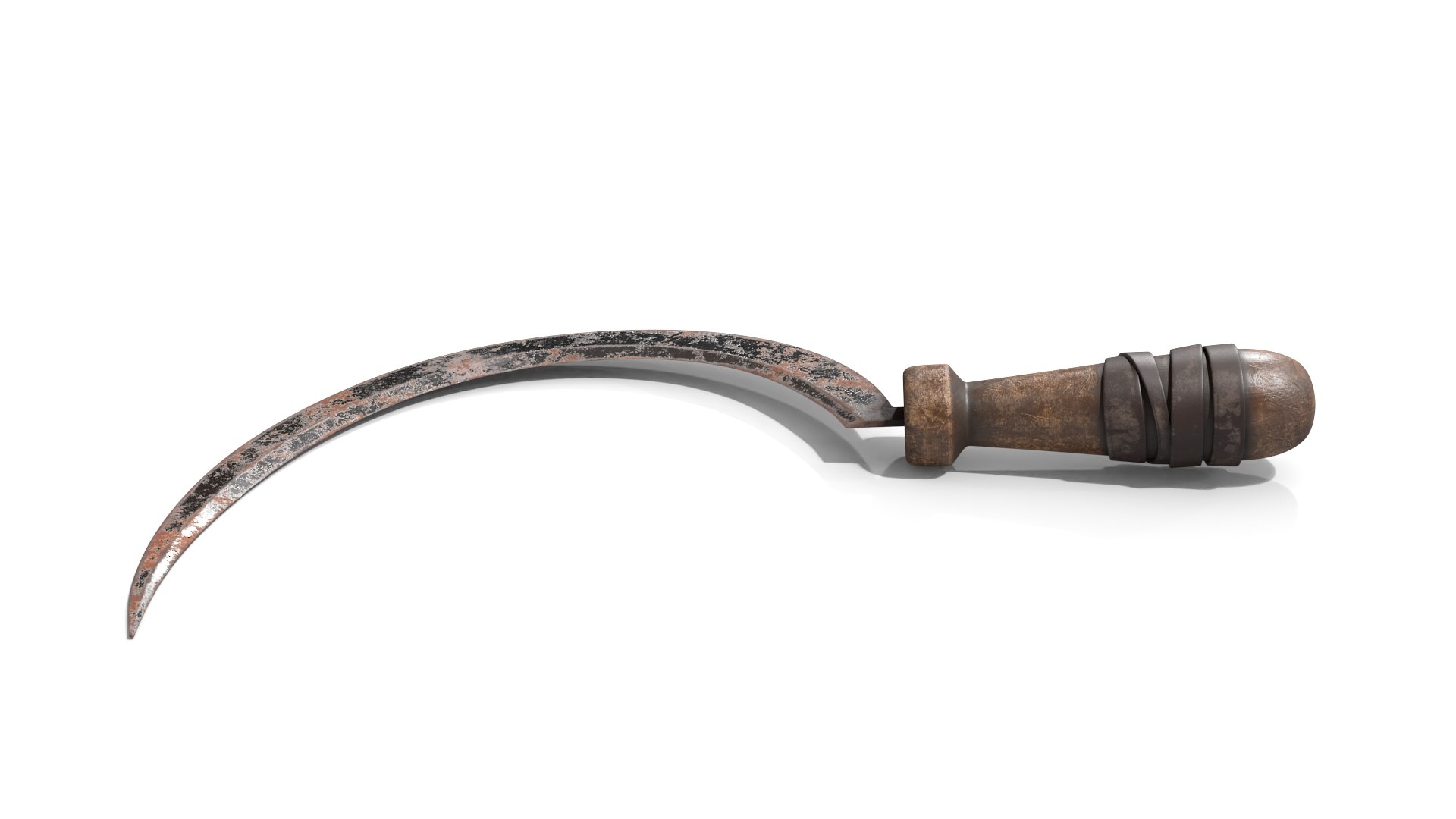 3D Old Rusty Sickle Model - TurboSquid 1752358