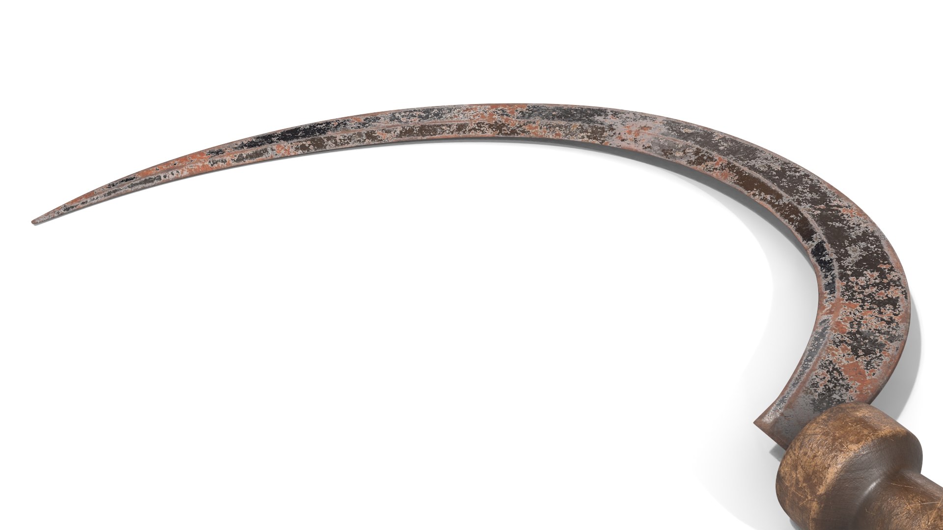 3D Old Rusty Sickle Model - TurboSquid 1752358