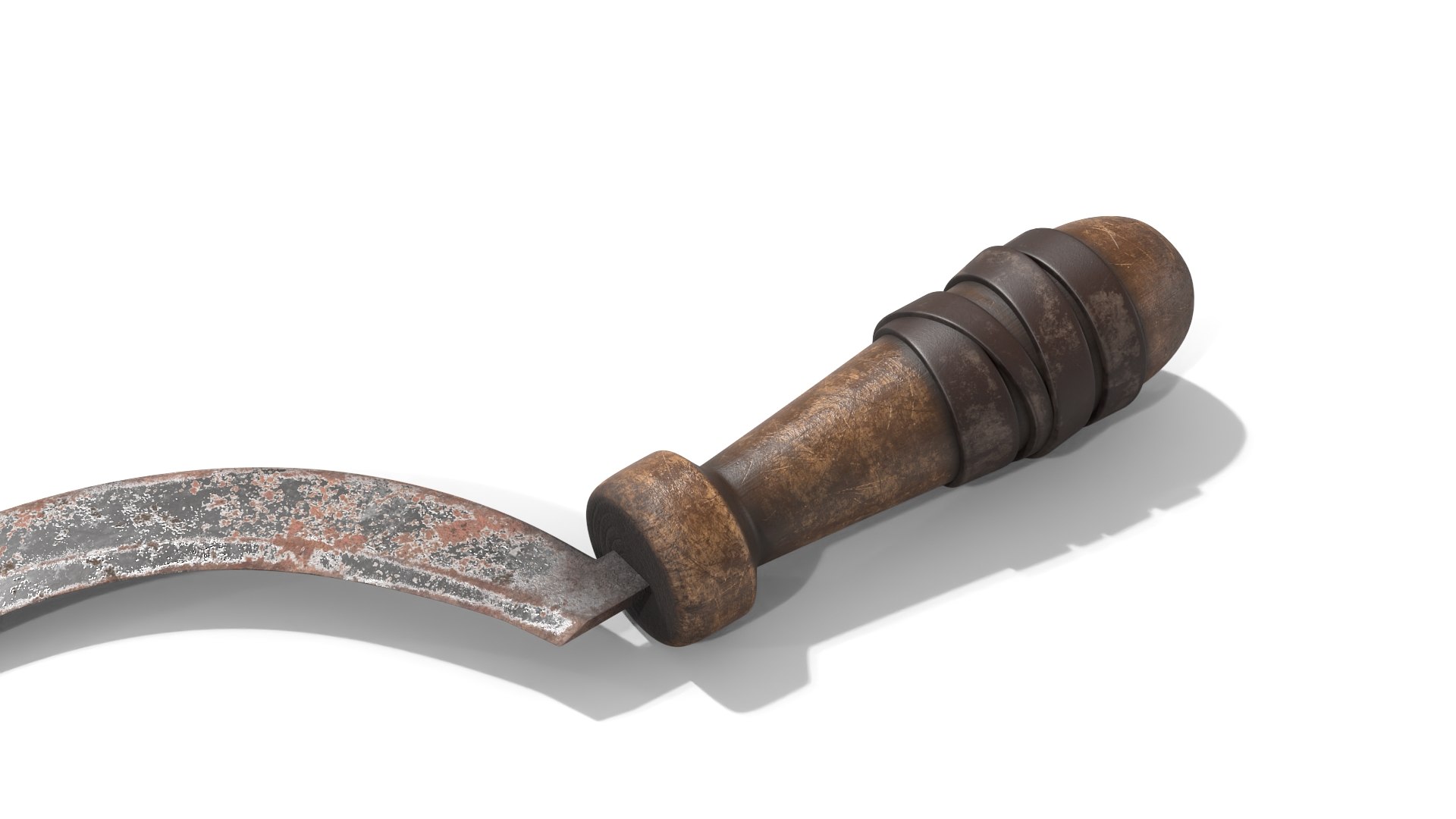 3D Old Rusty Sickle Model - TurboSquid 1752358