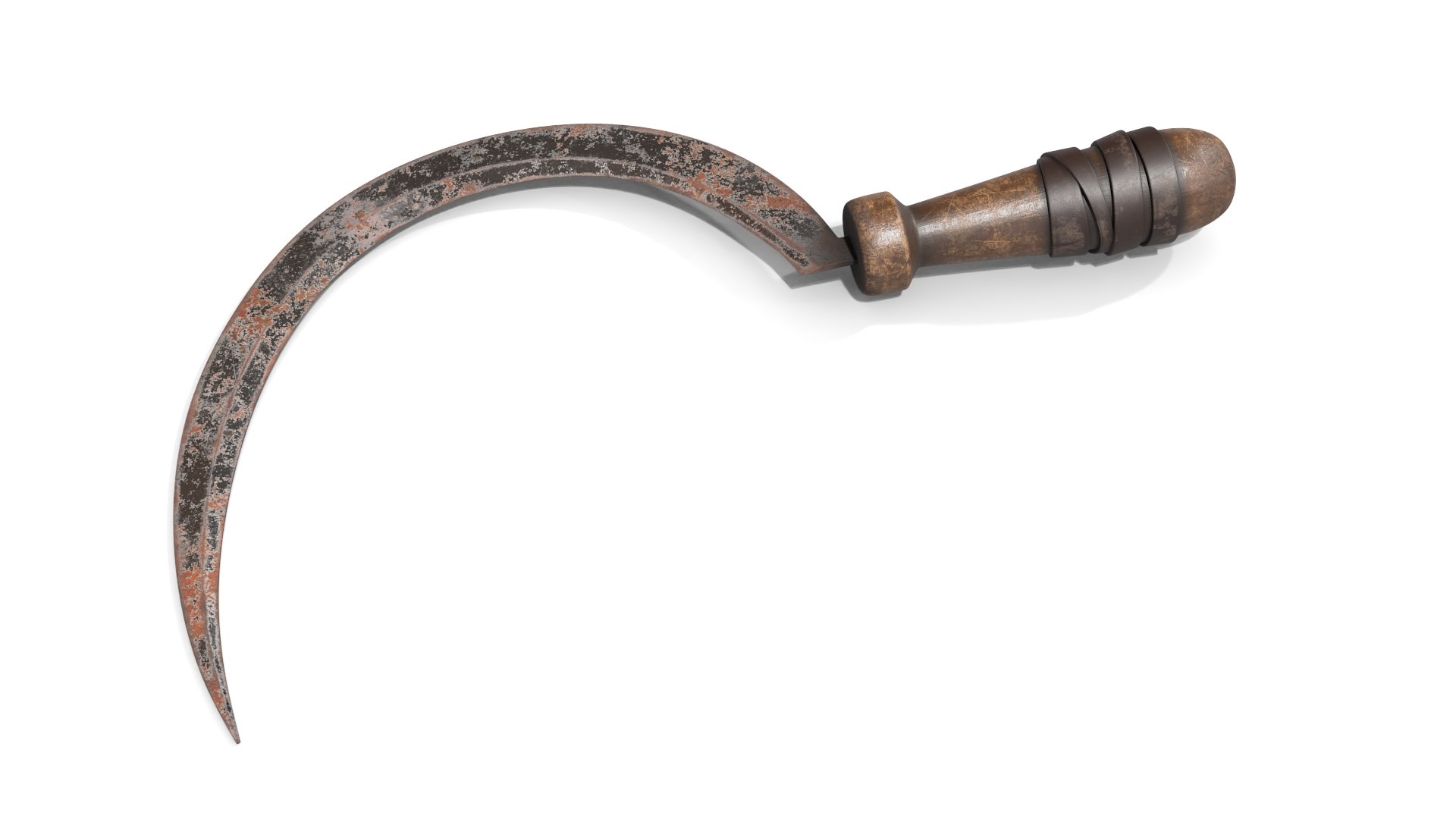 3D Old Rusty Sickle Model - TurboSquid 1752358