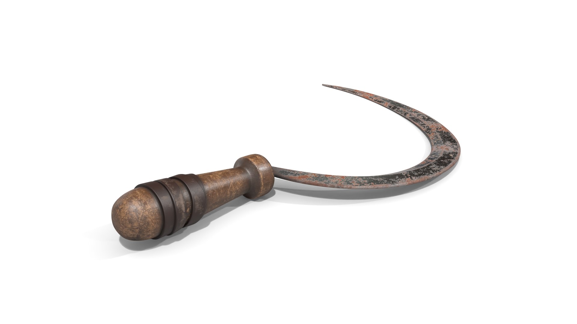 3D Old Rusty Sickle Model - TurboSquid 1752358