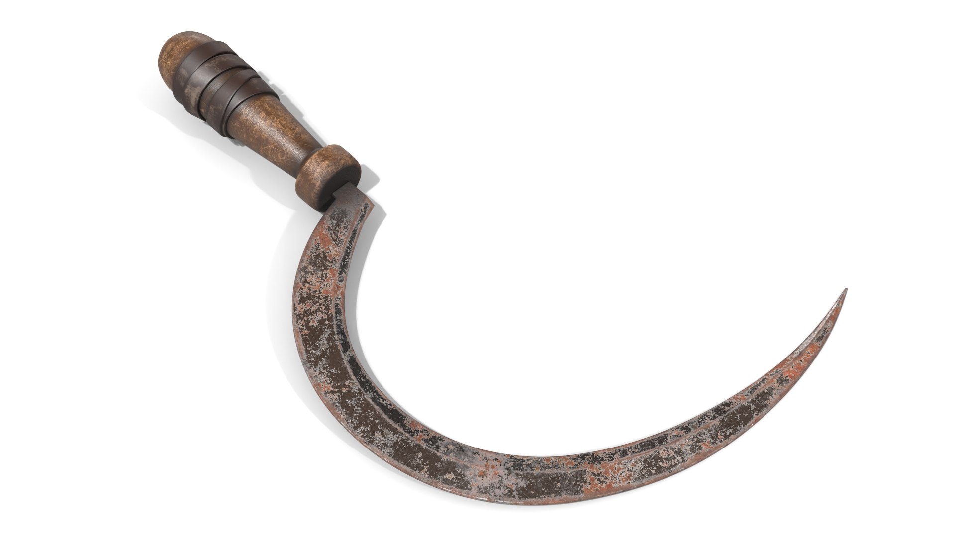 3D Old Rusty Sickle Model - TurboSquid 1752358