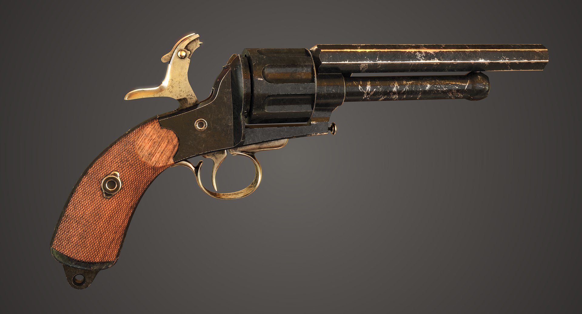 Le Mat Revolver 3d Model