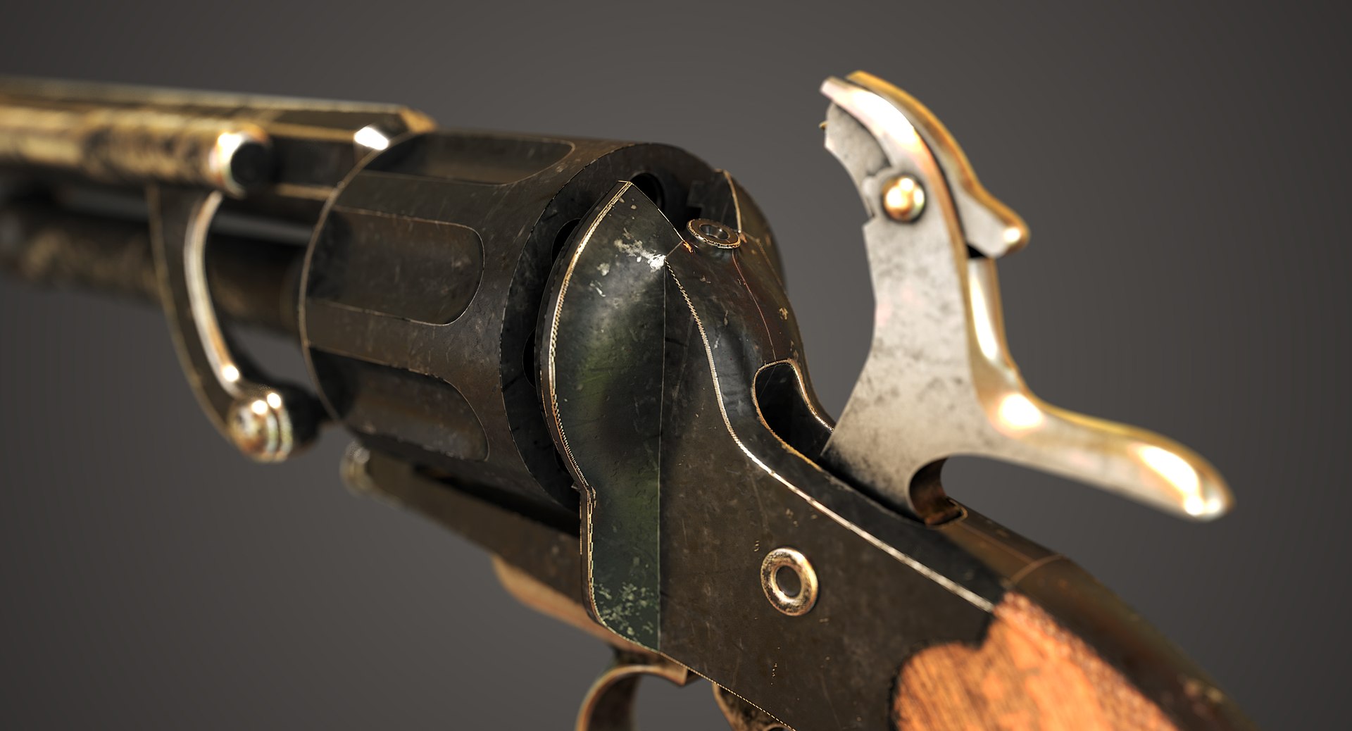 Le Mat Revolver 3d Model