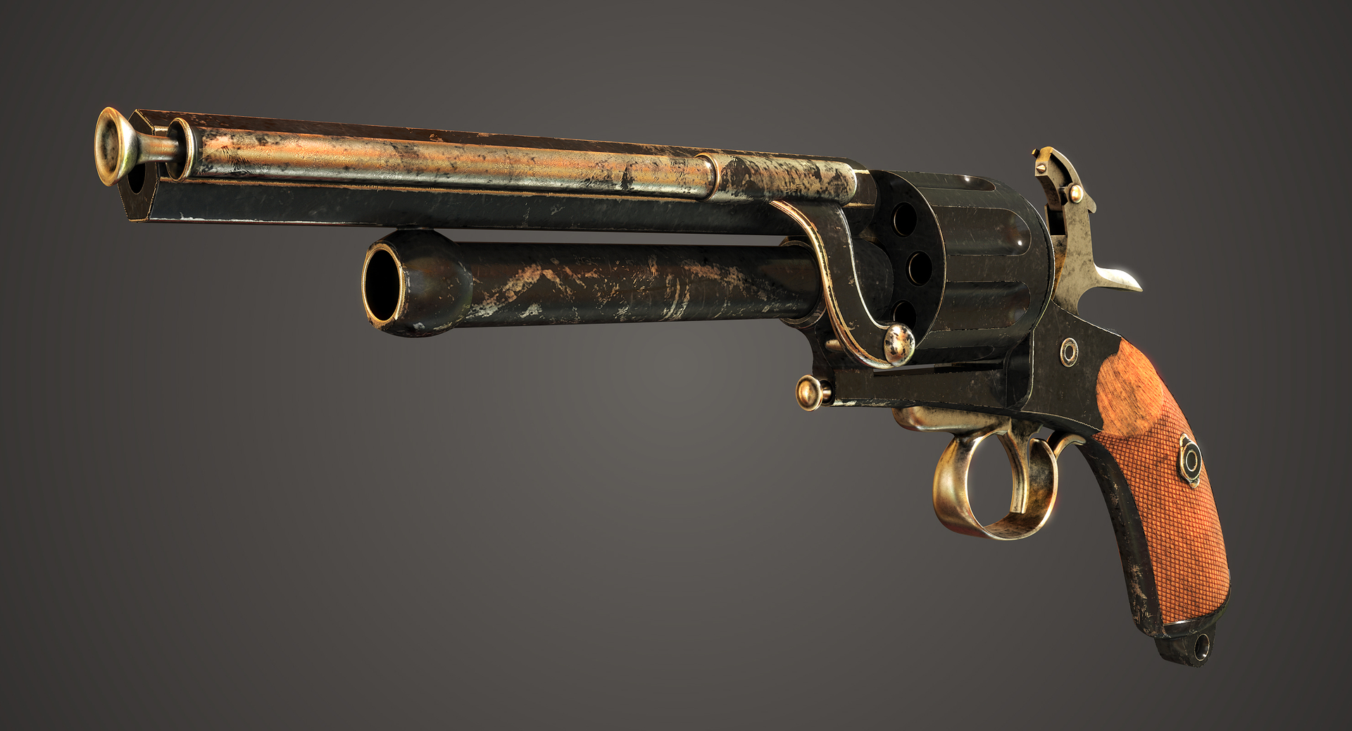 le mat revolver 3d model
