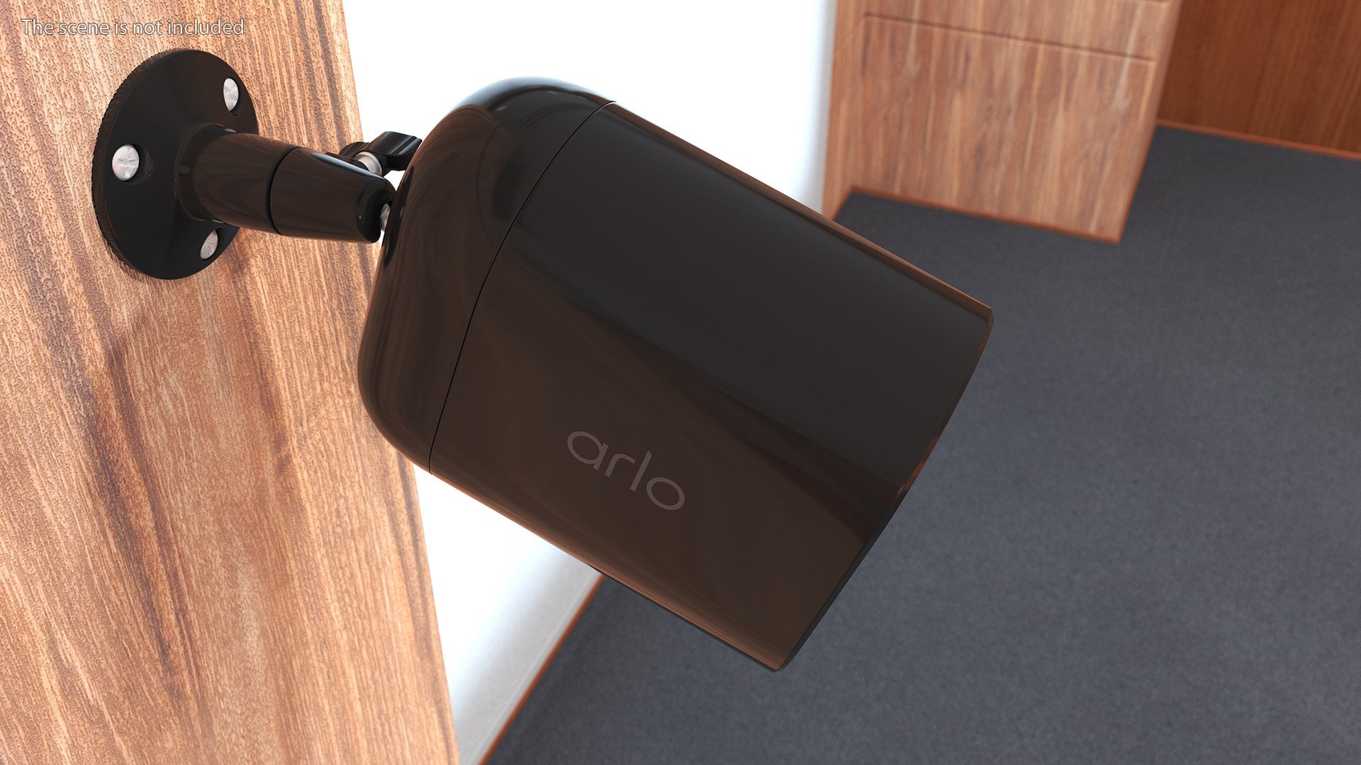 Wireless HDR Spotlight Security Camera Arlo Black 3D model - TurboSquid 2149009